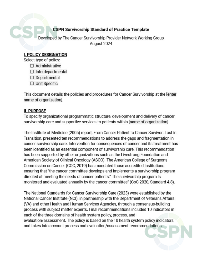 Resources For CSPN Members - The CSPN